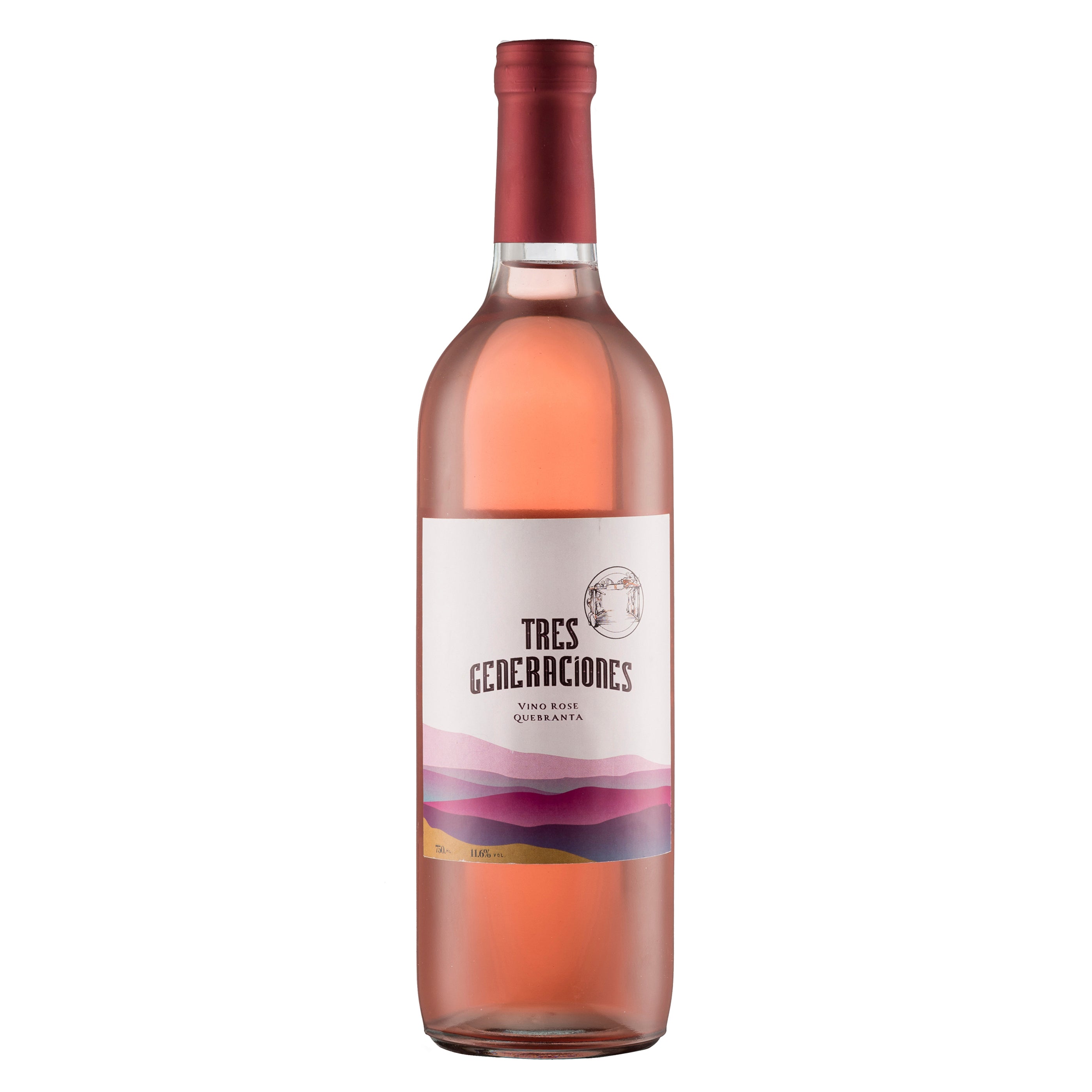 TRES GENERACIONES ROSADO DE QUEBRANTA 750 ML – Cumpa Peru